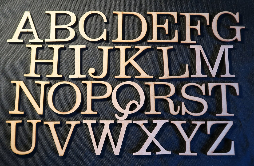 Wooden Letters, 4mm Thick, Custom Handcrafted Large Small 200mm-25mm ...