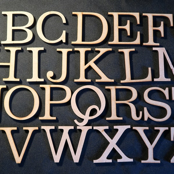 Chunky Wood Letters - Etsy