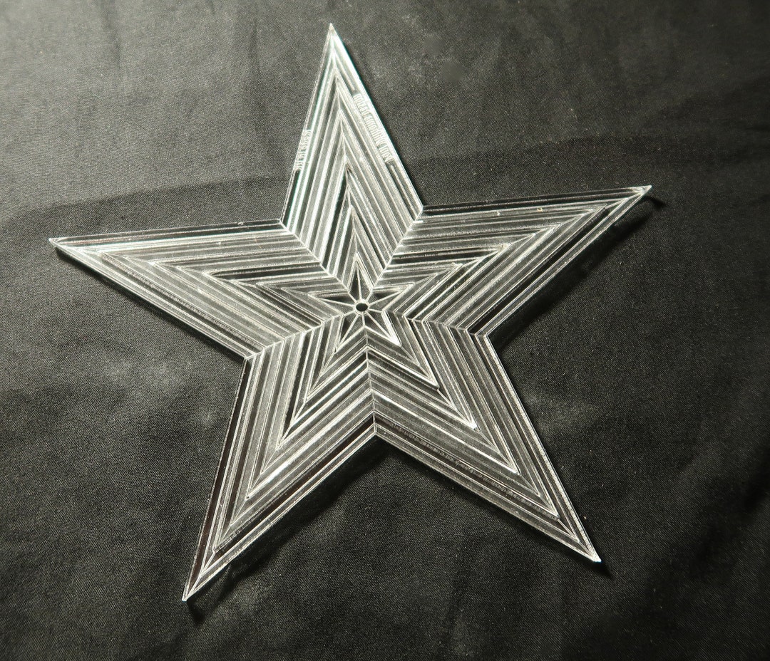 Star Template Stencil for Christmas Cards Decorations Crafts 6 ...