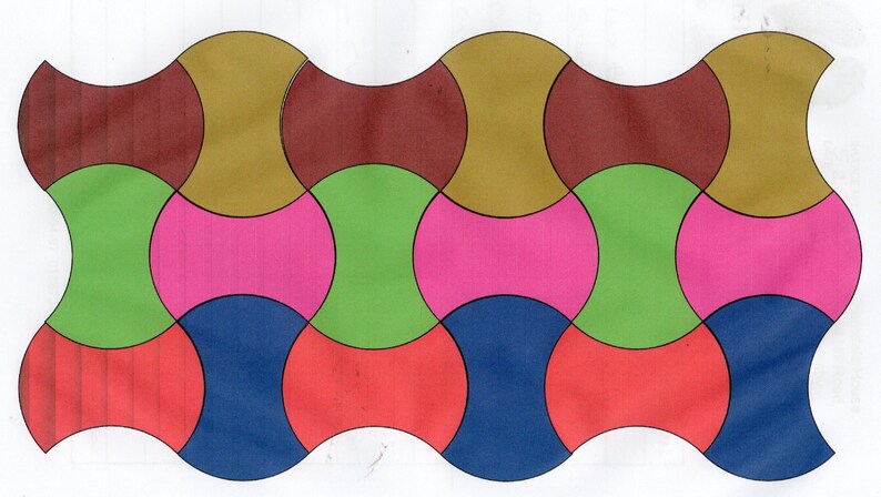 Apple Core Quilting Template Set, 6 Inches Down to 1 Inch, Quilt Making ...