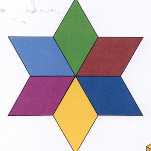 Diamond/star, Rhombus, Quilting Template Set, Stencil, Quilt Making ...