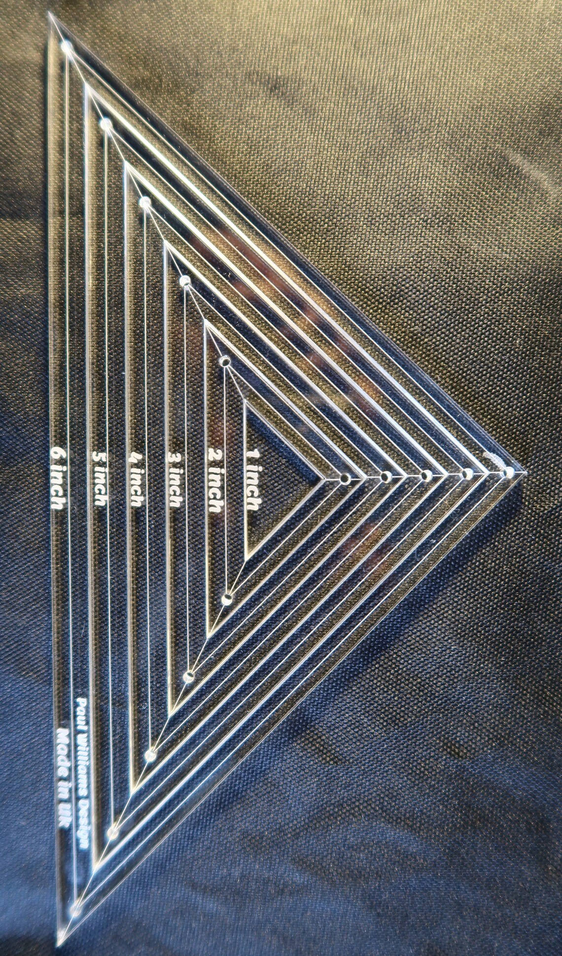 Rightangle Triangle Triangular Quilting Template Set 6 - Etsy UK