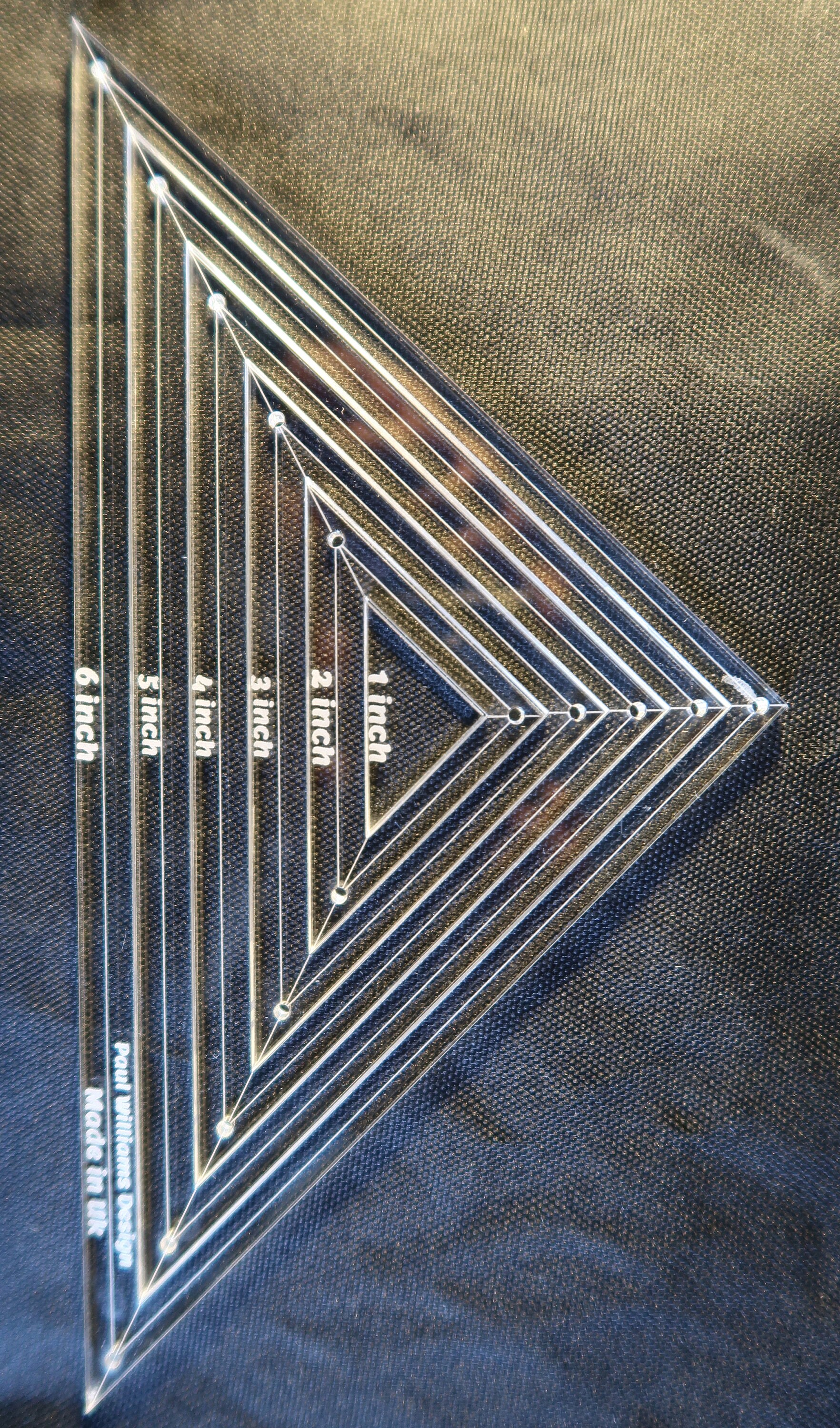 Rightangle Triangle Triangular Quilting Template Set 6 - Etsy UK