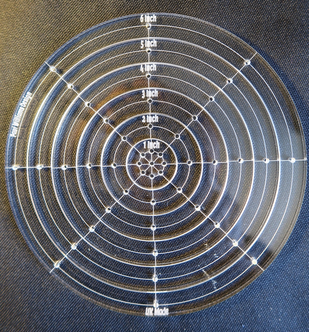 Circular Quilting Template Set, 6 Inches, Quilt Making, Paper Piecing ...