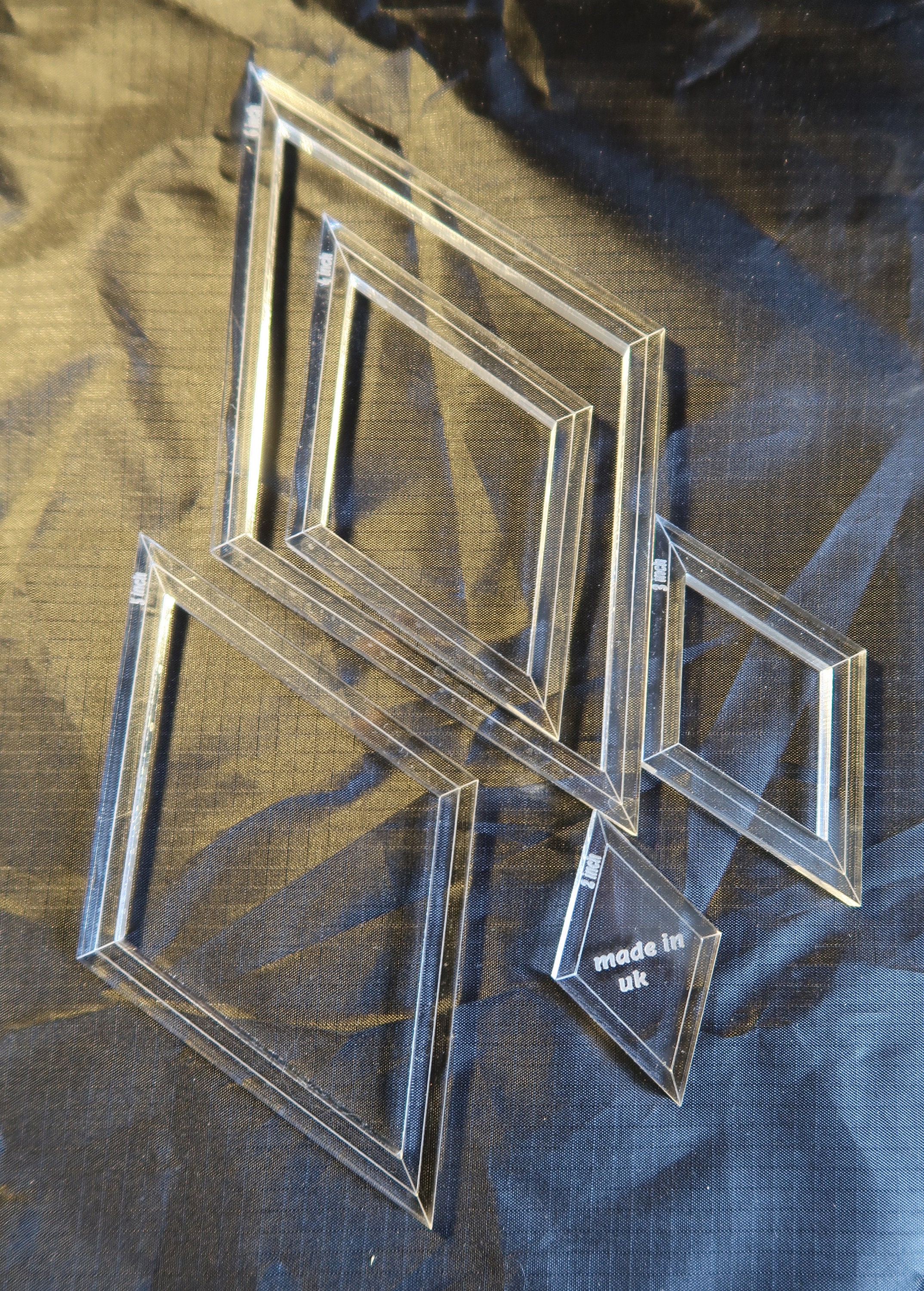 Diamond/star, Rhombus, Quilting Template Set, Stencil, Quilt Making ...