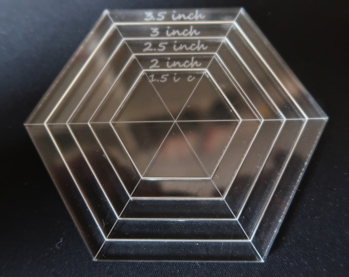 Hexagon Template Set of 8 by Sew Easy - Etsy