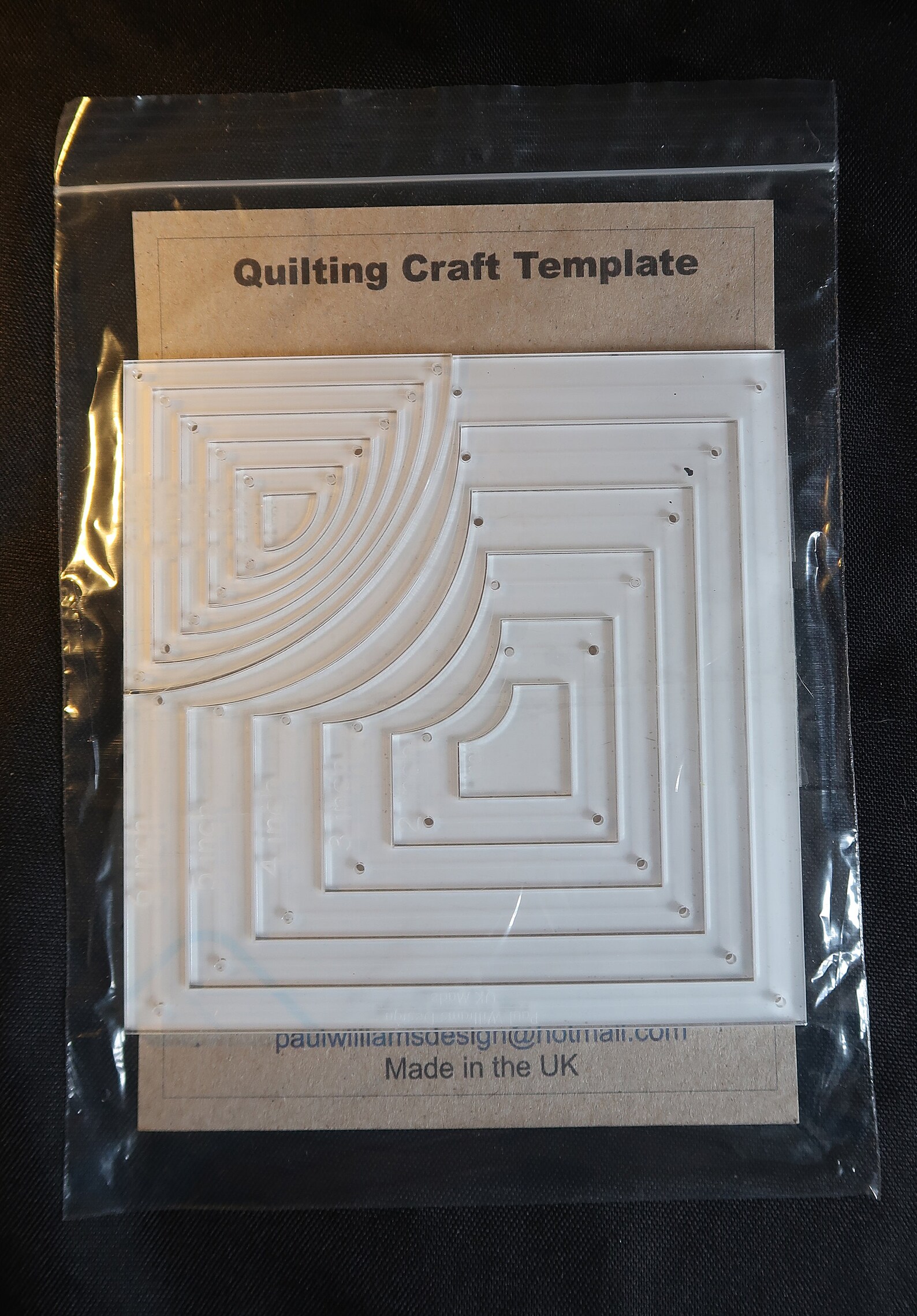 Drunkards Path Template Set, Ruler, Quilting, English Paper Piecing,6 ...