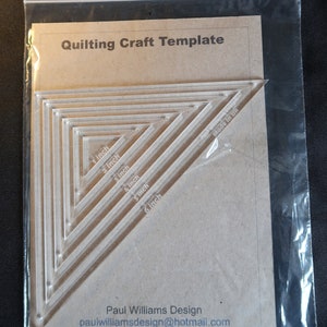 Rightangle Triangle, Triangular, Quilting Template Set, 6 Inches, Quilt ...