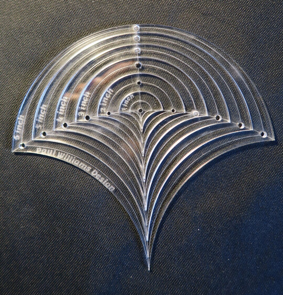 Fish Scale , Clam Shell, Quilting Template Set, Stencil, Quilt Making ...