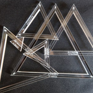 Triangle Quilting Template Set, 6 Inches Equilateral, 60 Degrees ...