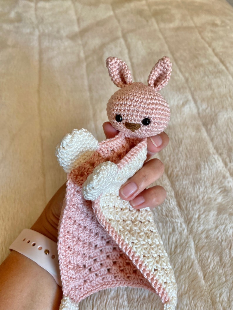 Crochet PDF Pattern in English Comforter Rabbit Lovey Toy - Etsy