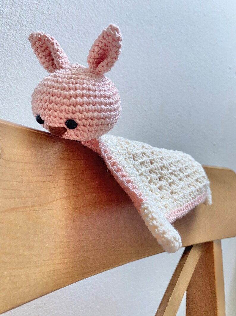 Crochet PDF Pattern in English Comforter Rabbit Lovey Toy - Etsy