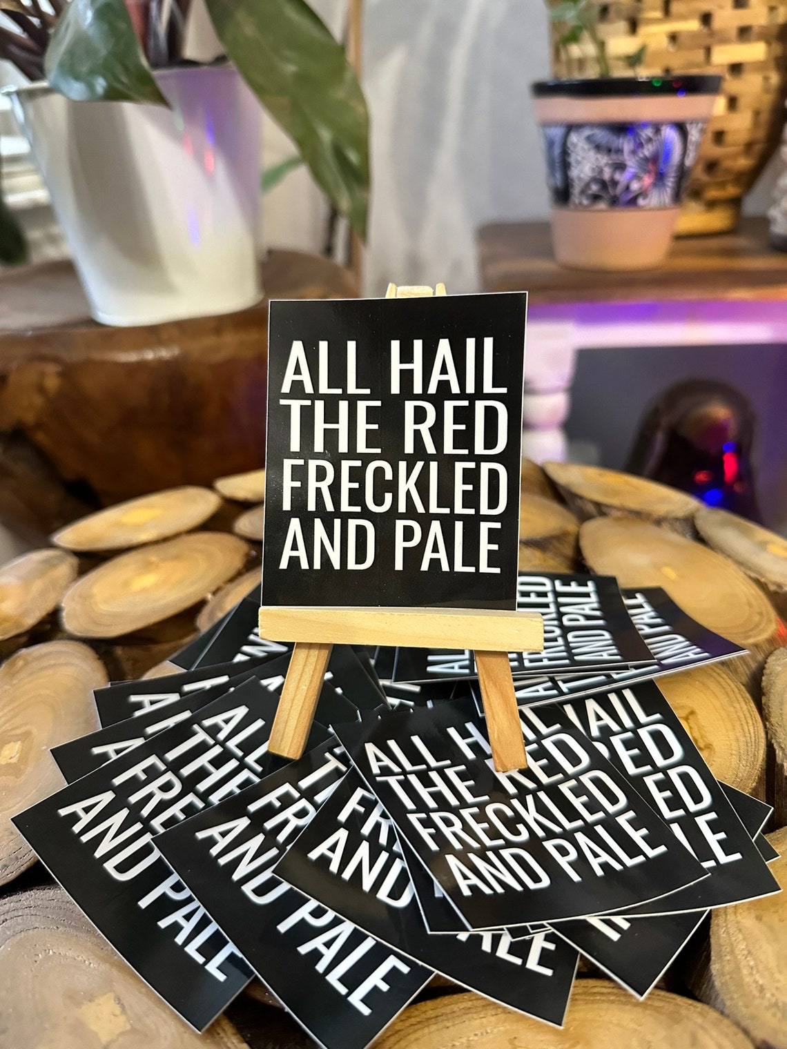All Hail the Red Heads! Vinyl Sticker Ginger Pale Redhead Freckle 2 ...