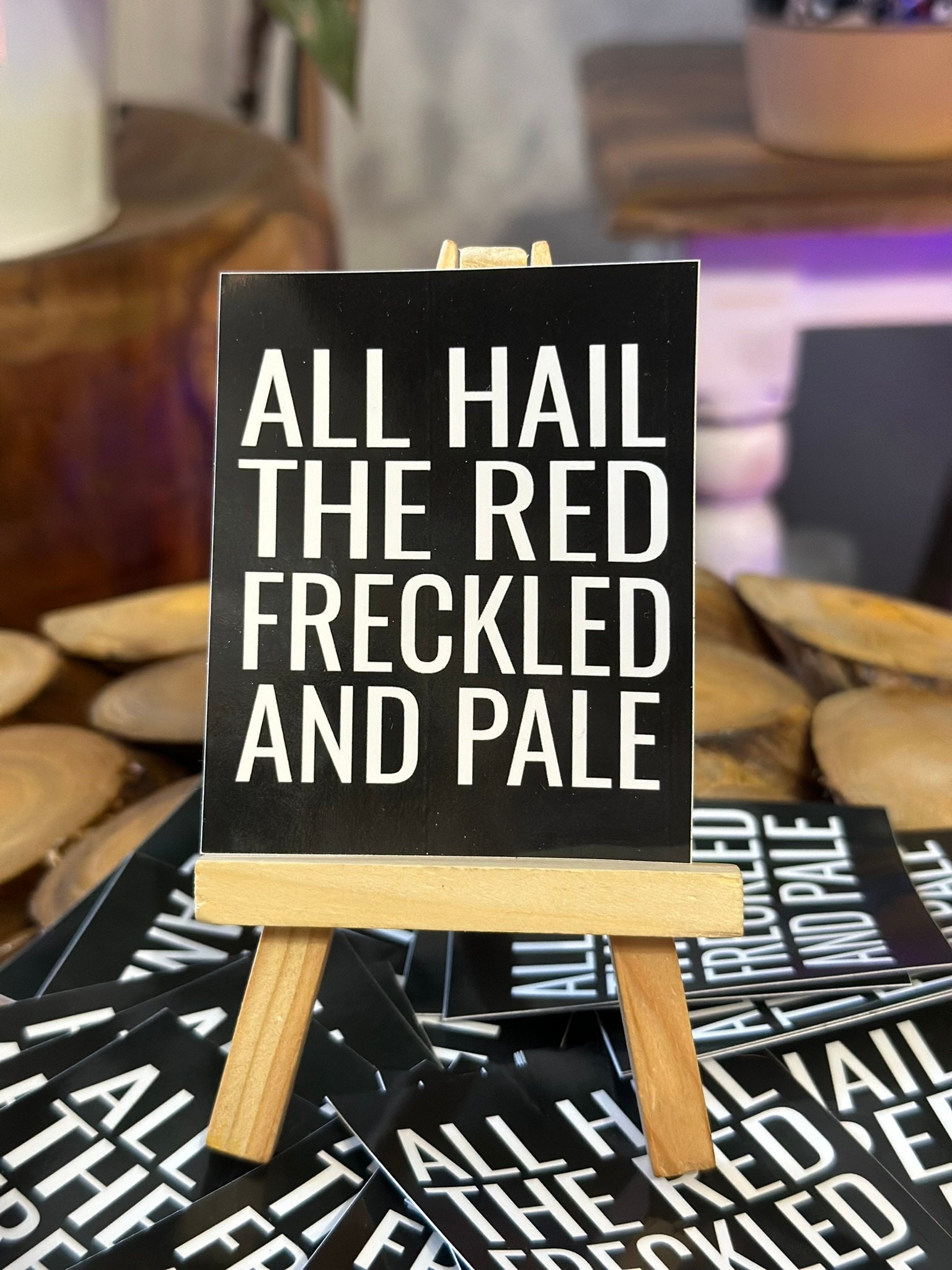 All Hail the Red Heads! Vinyl Sticker Ginger Pale Redhead Freckle 2 ...