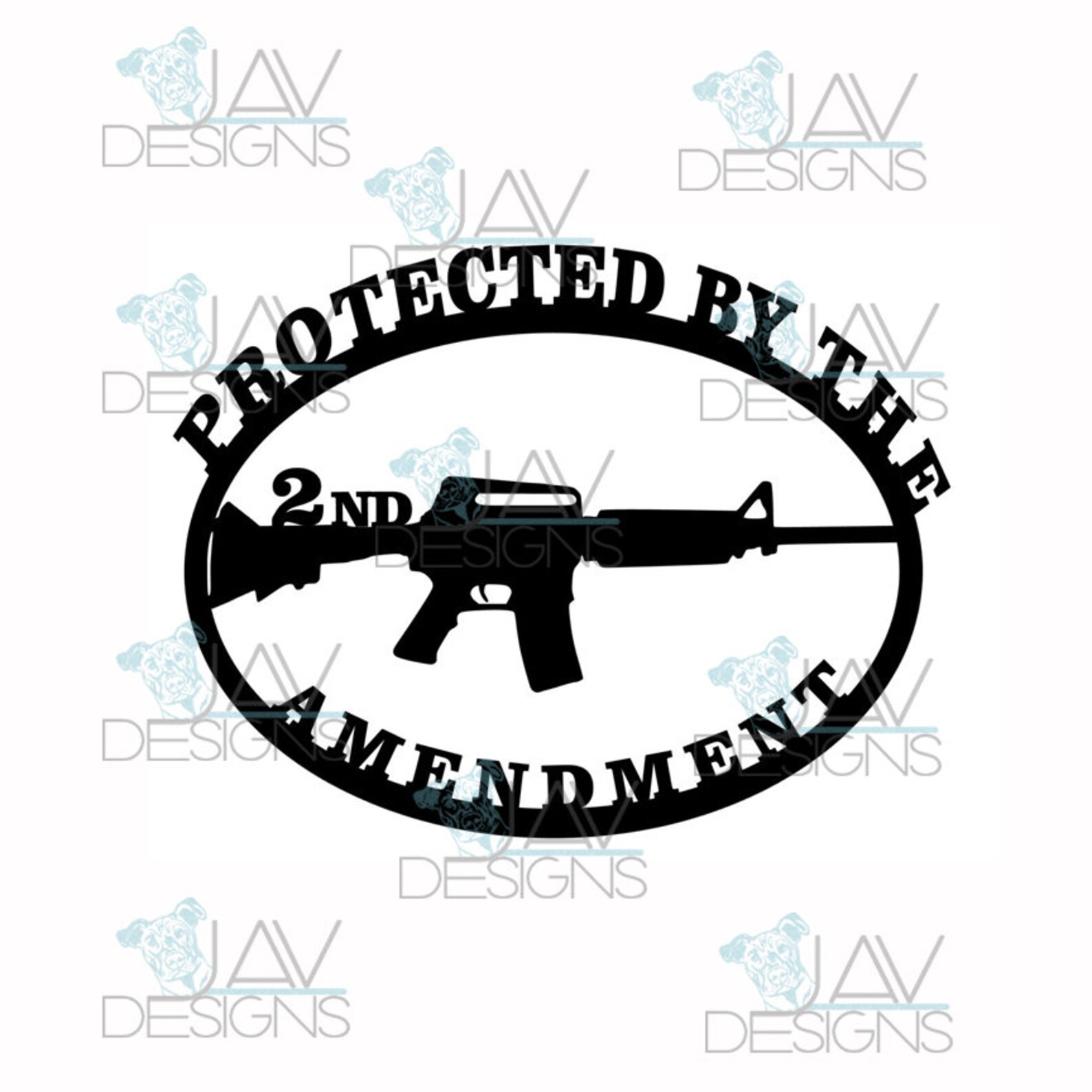 Protected by the 2nd Amendment SVG DXF PNG Cut File to Make - Etsy