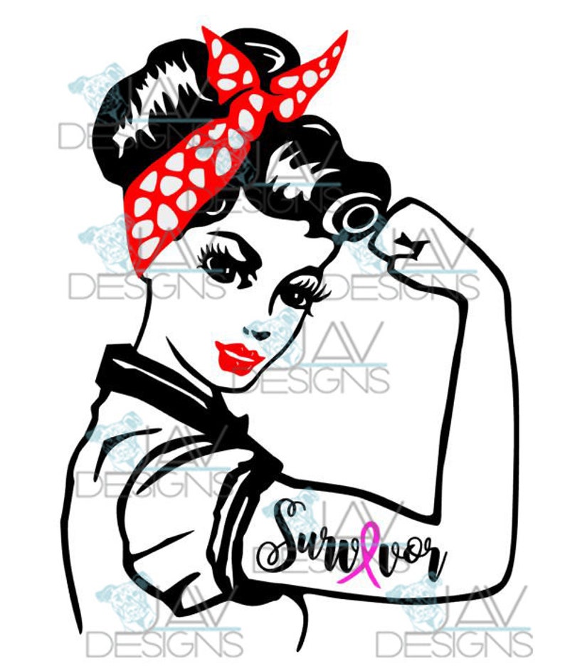 COLOR Rosie SVG ©faith Rosie the Riveter 3 Design Options | Etsy