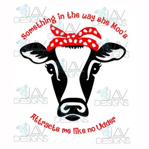 NEW - Not Today Heifer Cow ©sadie Rosie the Riveter SVG, Bandanna Cow ...