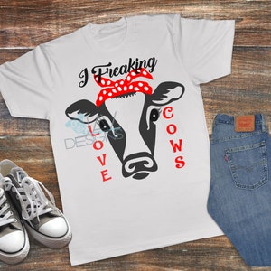 NEW - Not Today Heifer Cow ©sadie Rosie the Riveter SVG, Bandanna Cow ...