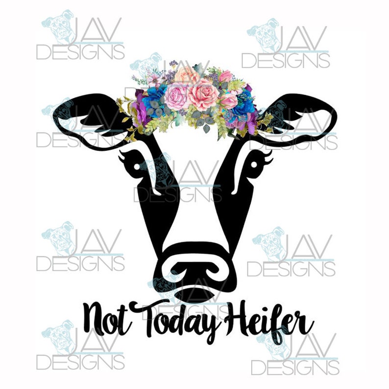 NEW Not Today Heifer Cow ©sadie Rosie the Riveter SVG - Etsy