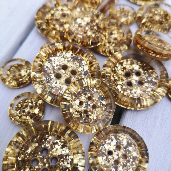 Gold Buttons - Etsy