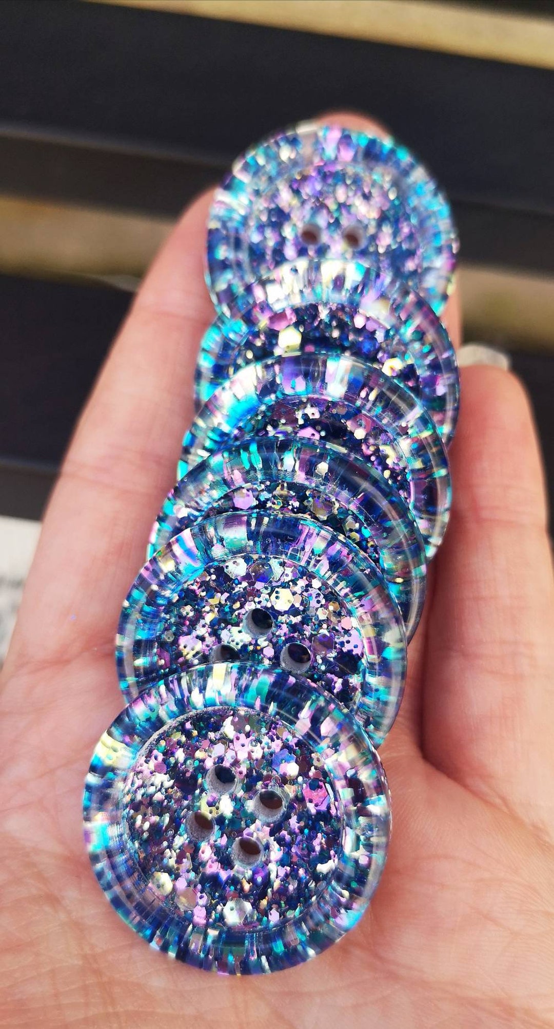 The Atlantis. Magical Colour Shifting Sparkle Blue - Yellow - Pink ...