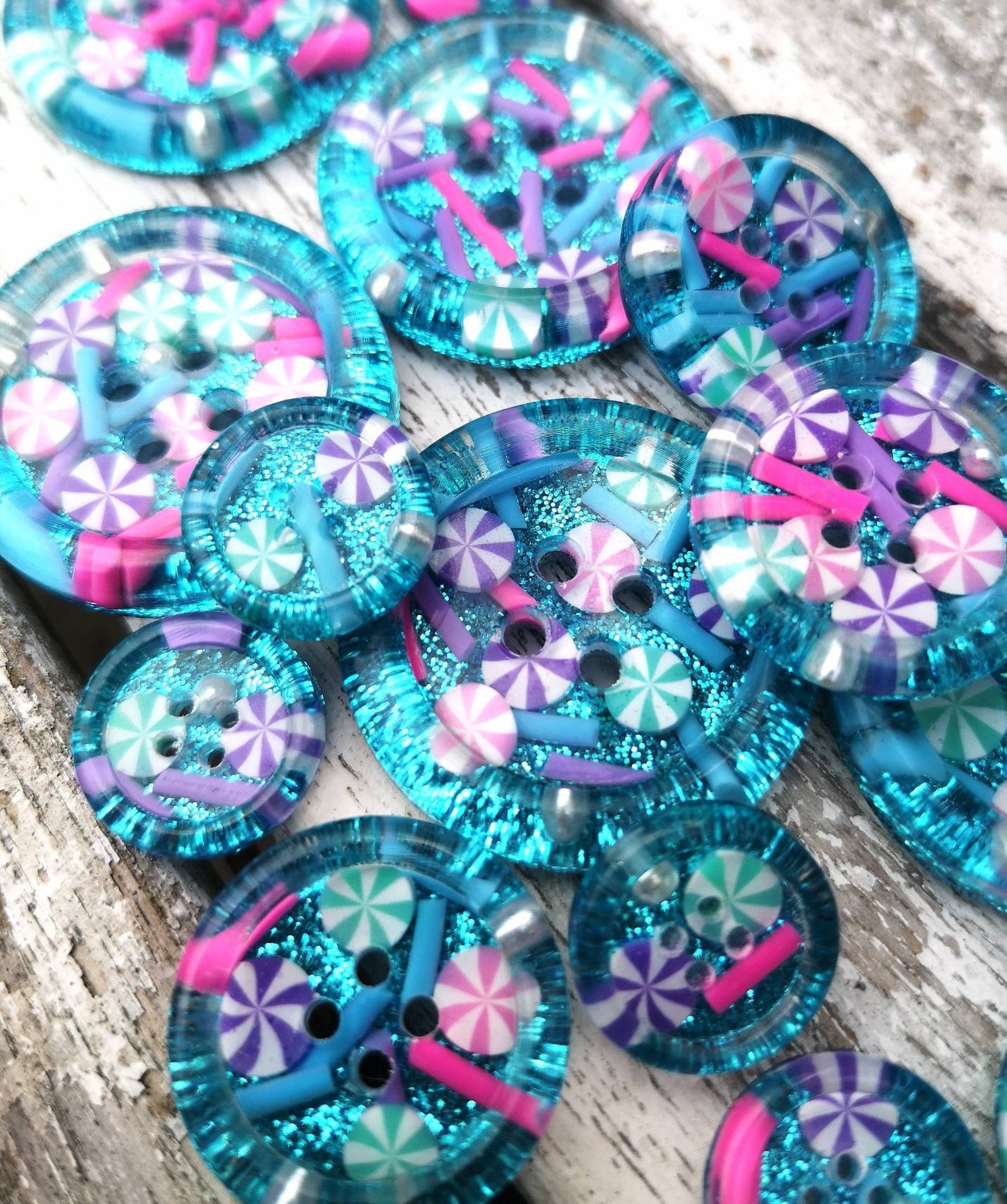 The Kandy Pop. Aqua Blue Turquoise Glitter Candy Sweets - Etsy UK