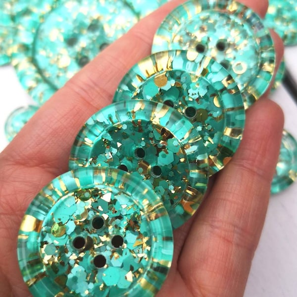 Mint Green Buttons - Etsy