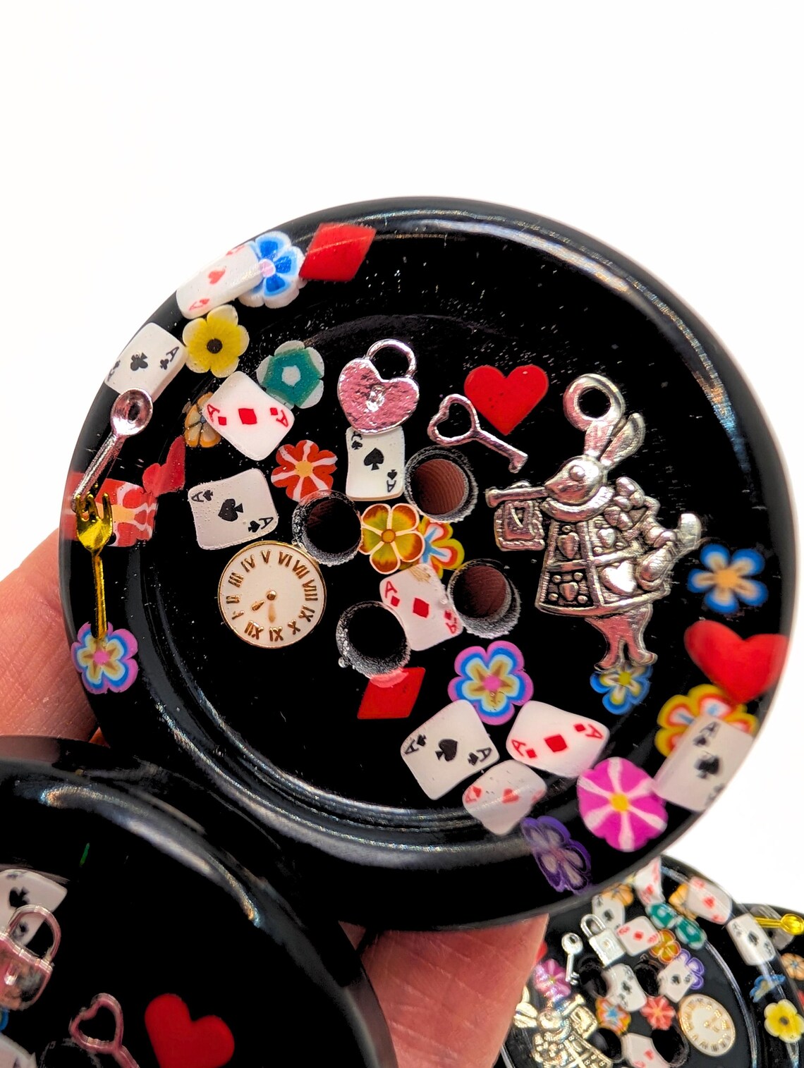 The Down the Button Hole Button - Giant One of a Kind Resin Art Button ...