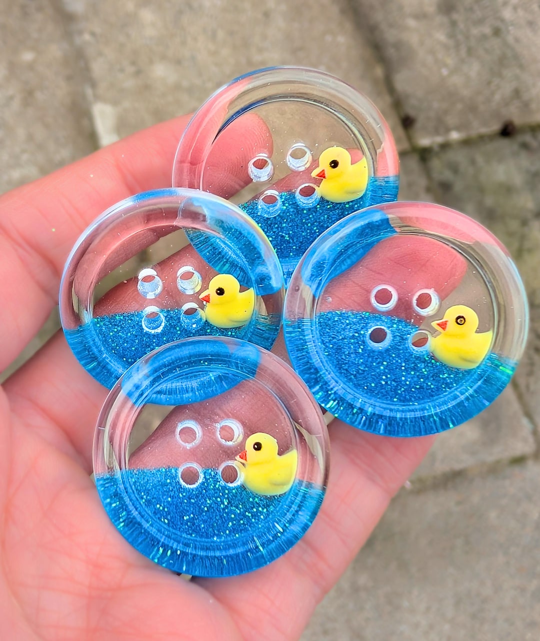 The Feeling Ducky Button - Whimsical Handmade Rubber Duck Buttons ...