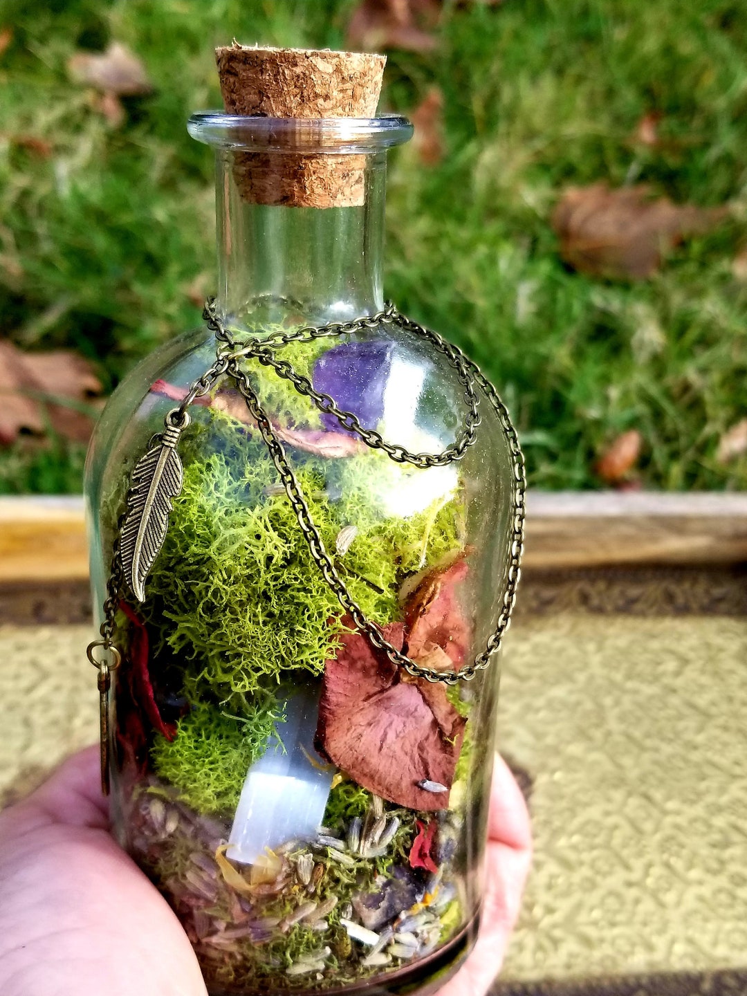 Joy and Positivity Terrarium Jar Healing Crystals in a Corked Jar Gifts ...