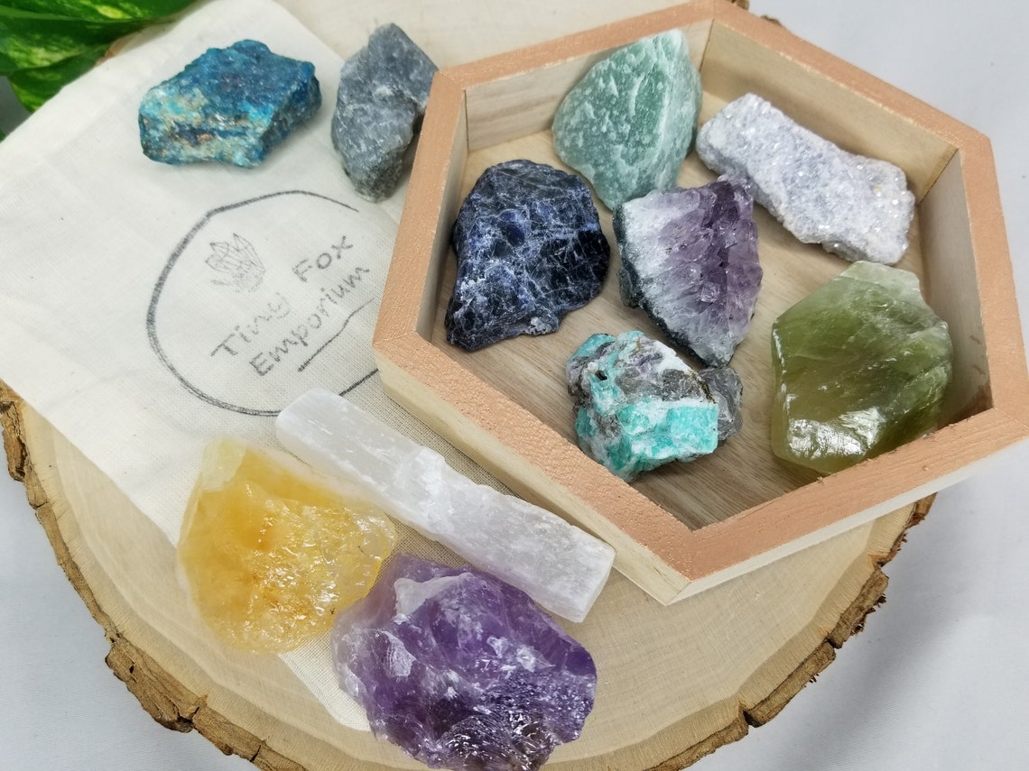Intuitively Chosen Rough Crystal and Stone Set Crystals | Etsy