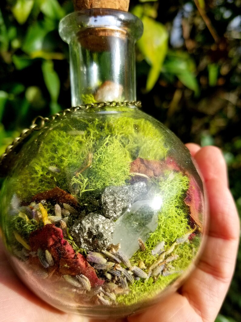 Energy Crystal Jar Terrarium Crystals Positive Energy Gifts for Friends ...