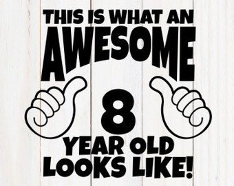 8 Birthday Boy Svg | Etsy