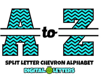 Chevron Letter Svg | Etsy