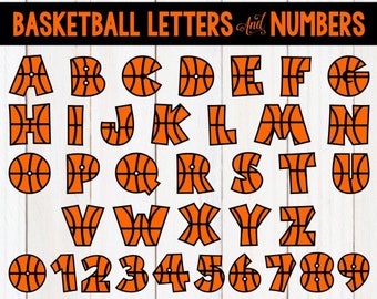 Basketball alphabet | Etsy