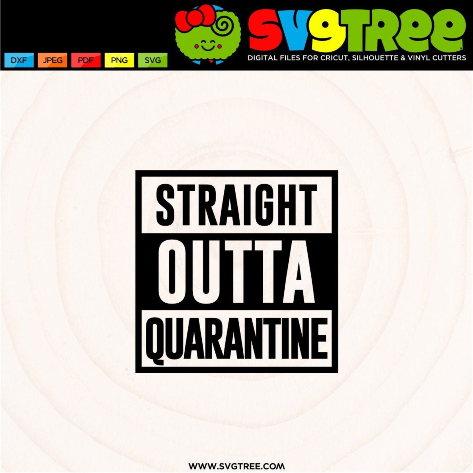 Straight Outta Quarantine Svg Straight Outta Svg Quarantine Etsy
