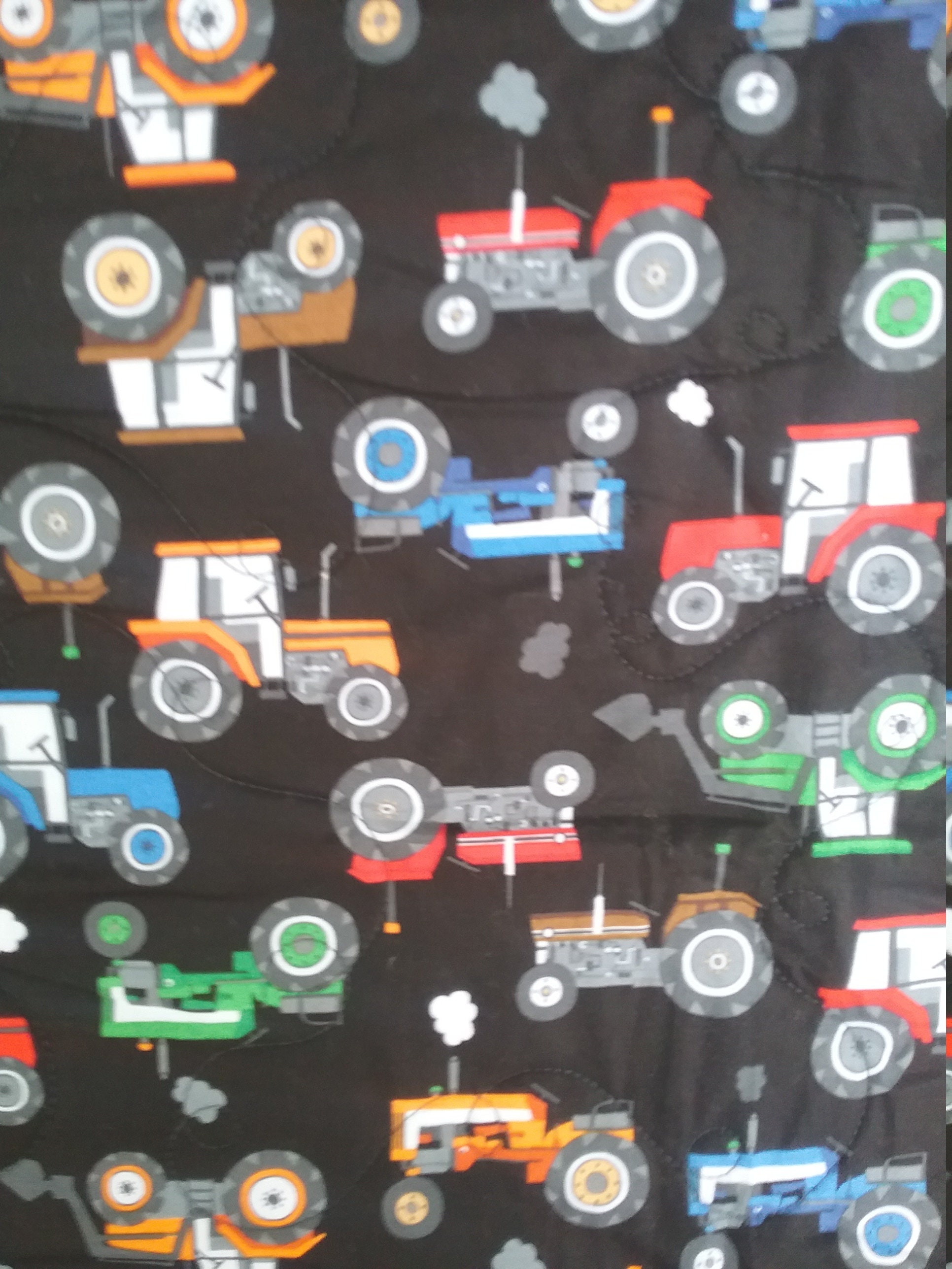 Farm-themed Tractor Quilt – Premium Quilting Fabrics, 47”x55” Heirloom ...