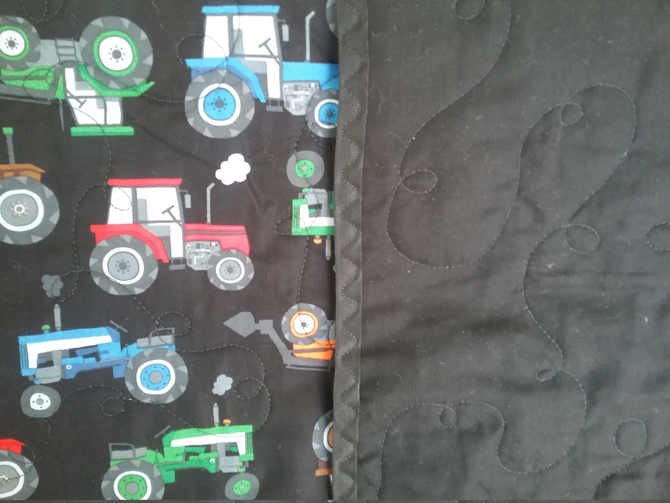 Farm-themed Tractor Quilt – Premium Quilting Fabrics, 47”x55” Heirloom ...