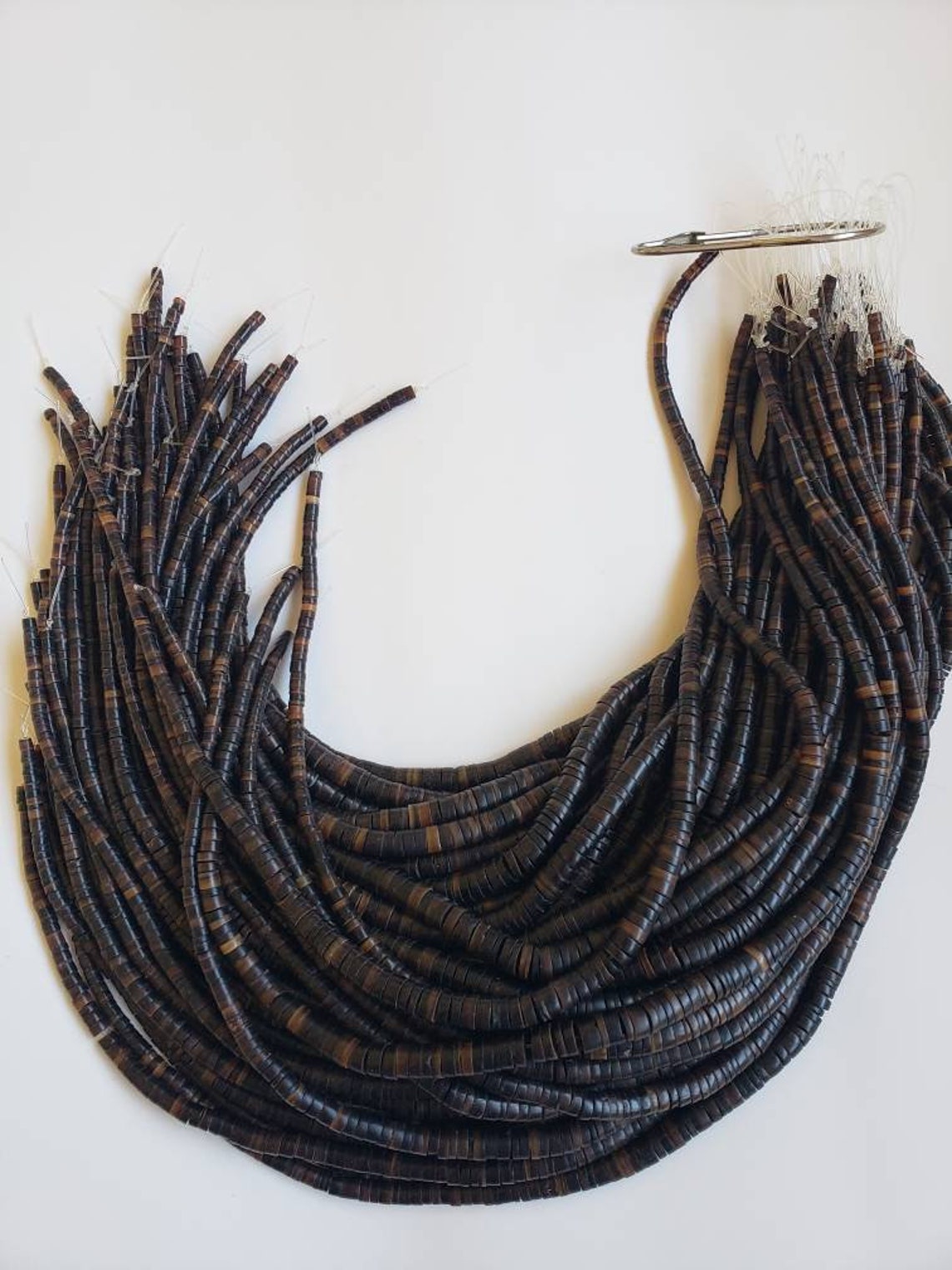 Graduated Black Pen Shell Heishi Beads 7-8 Mm Center 16 - Etsy