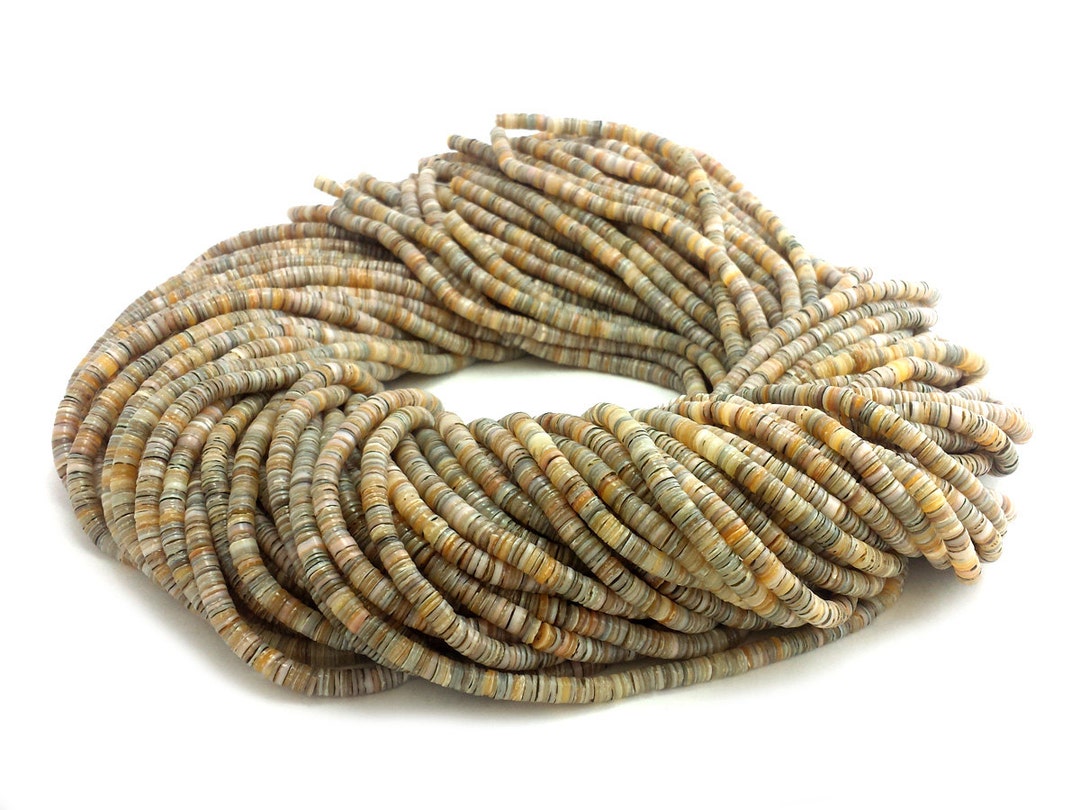 Kabibi Shell Heishi Beads (4 - 5 Mm , 24 Inches Strand) - Etsy