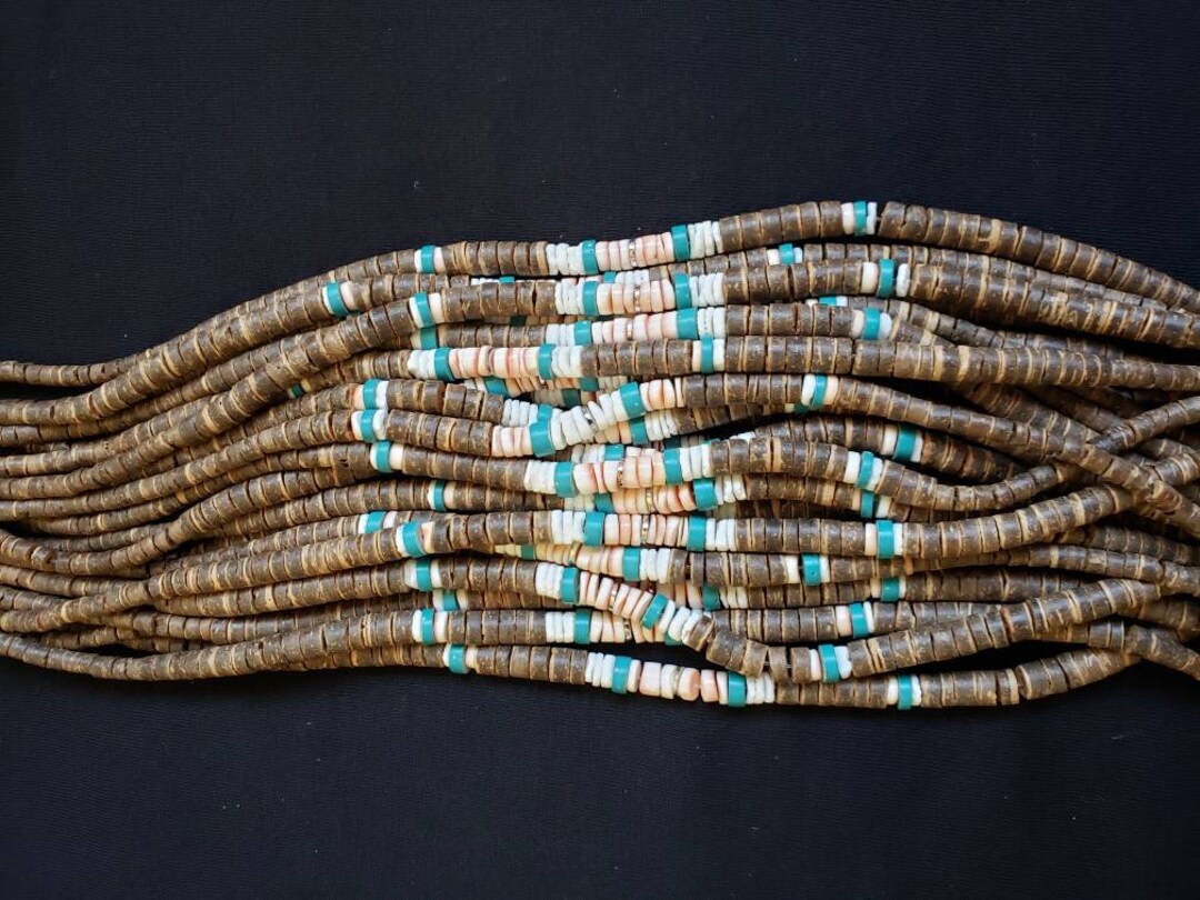 Graduated Brown Coco Beads With Combinations. 16" in Lenght - Etsy