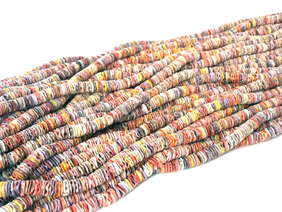 Multicolored Pectin Shell Heishi Beads (7 - 8 Mm , 16 Inches Strand) - Etsy