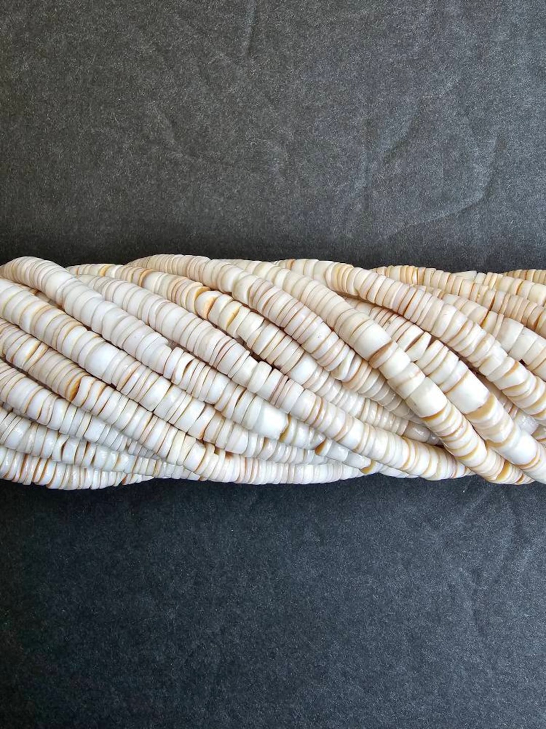 Canarium Shell Beads Heishi 3-4 Mm 24" - Etsy