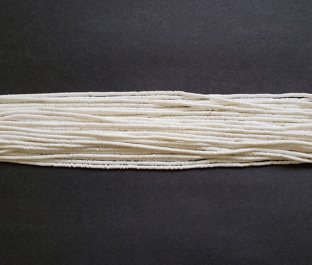 White Moon Shell Heishi Beads (1.5 - 2 Mm} 24" - Etsy