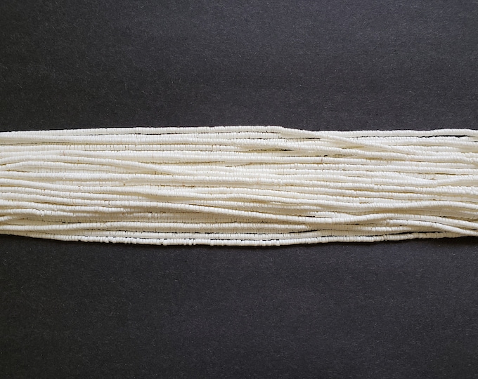 White Moon Shell Heishi Beads (1.5 - 2 Mm} 24" - Etsy