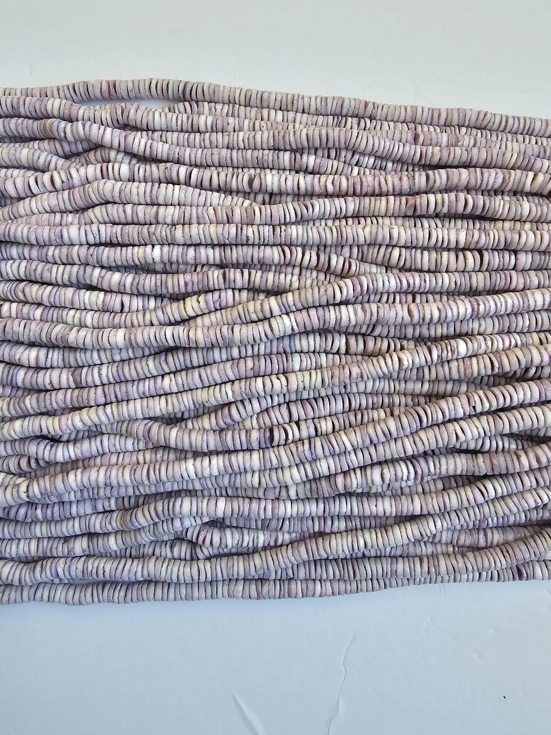 Periwinkle "cebu Beauty" Shell Heishi Beads (6-7mm, 24 Inches Strand ...