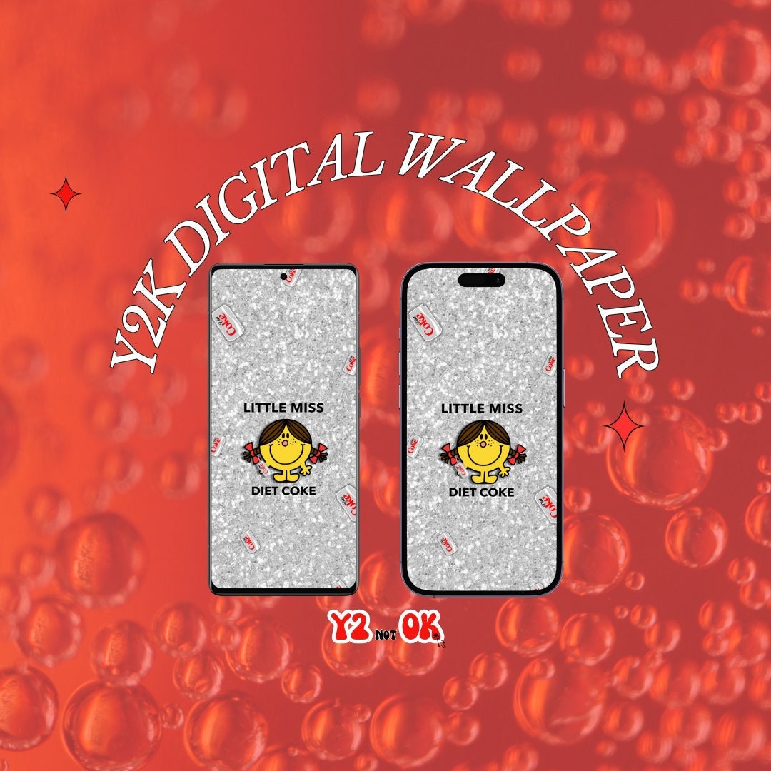 Little Miss Diet Coke Phone Wallpaper Digital Download | Cute Aesthetic ...