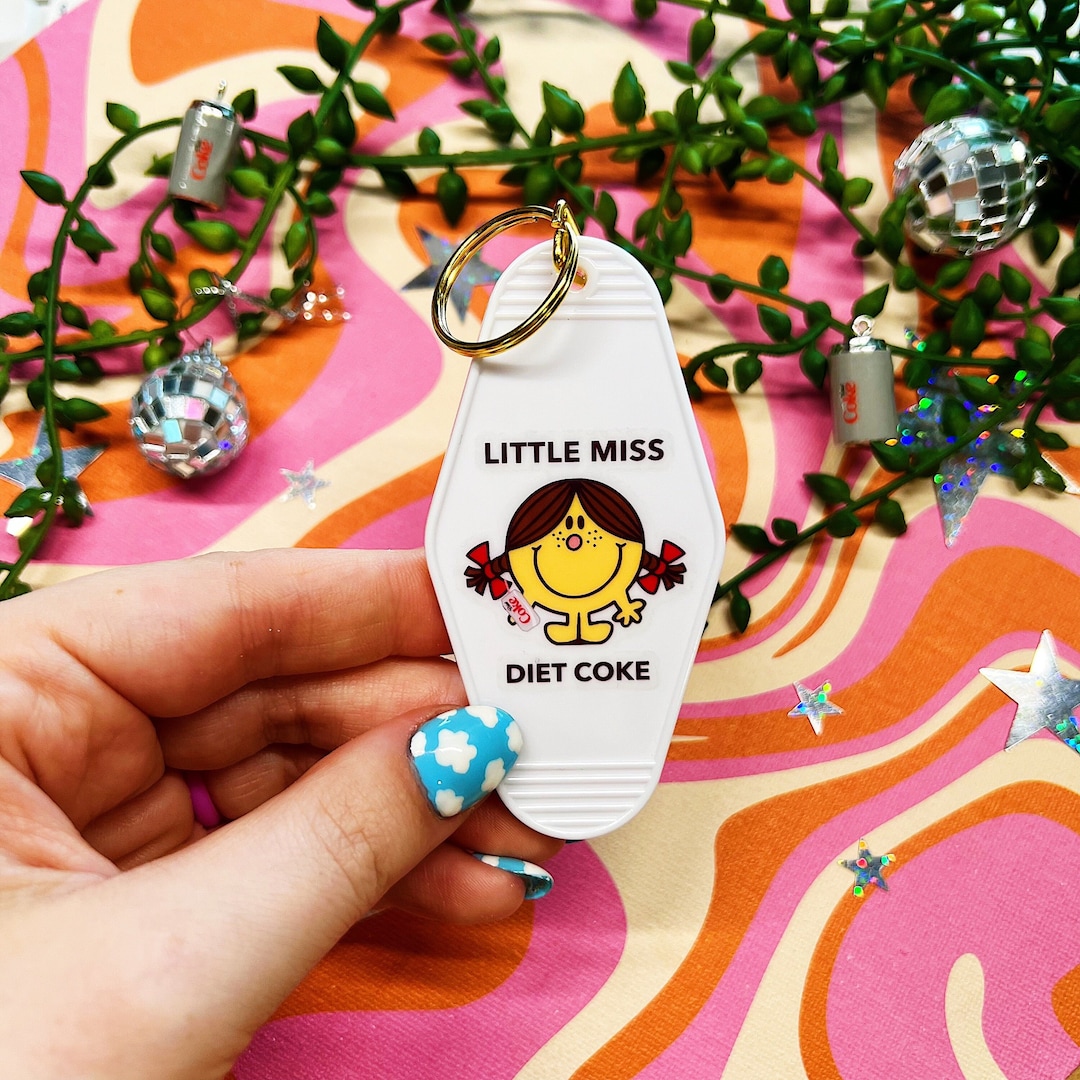 Little Miss Diet Coke Motel Keychain | Customizable Cute Gift for Diet ...