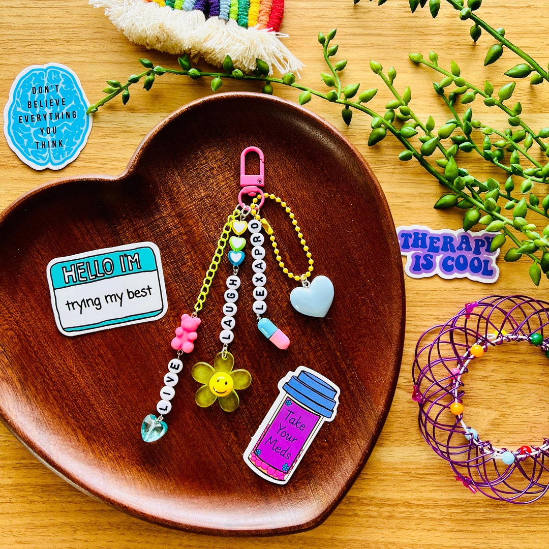Live Laugh Lexapro Keychain - Etsy