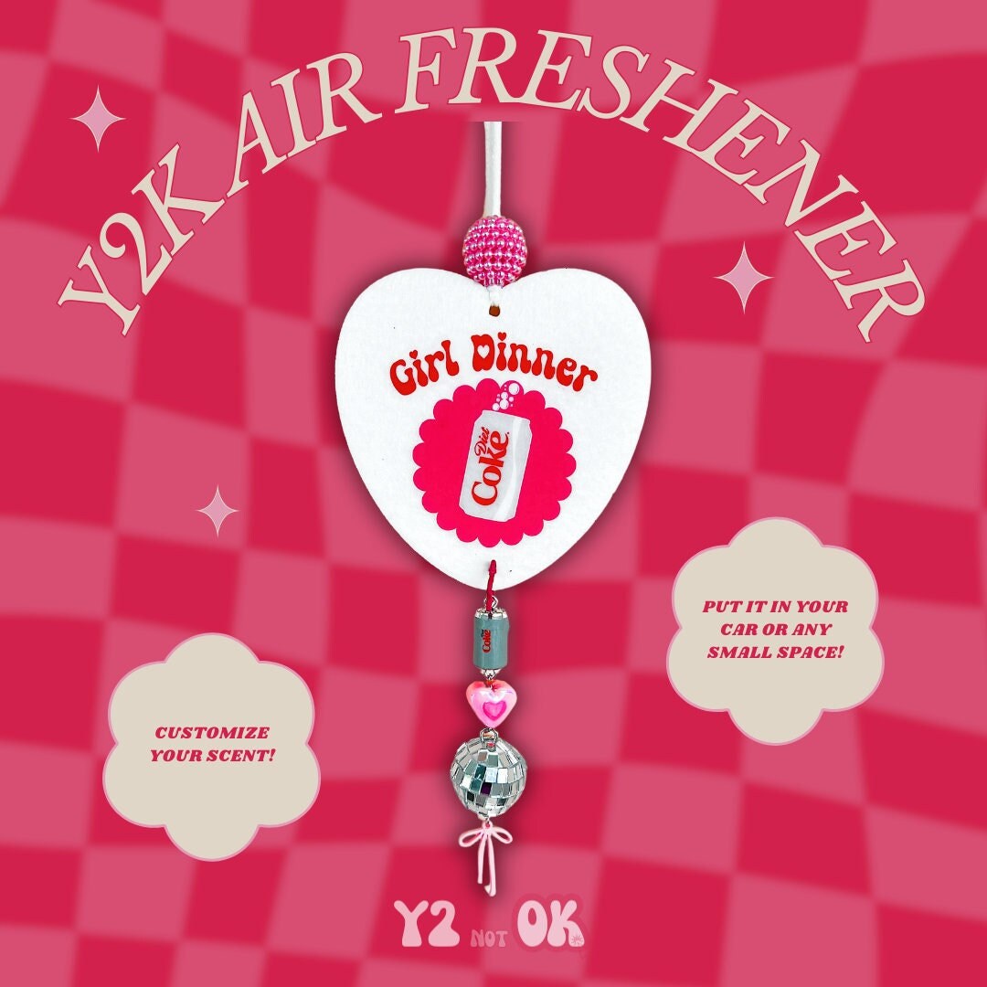 Diet Coke Girl Dinner Car Air Freshener choose Your Scent Cute Y2K ...